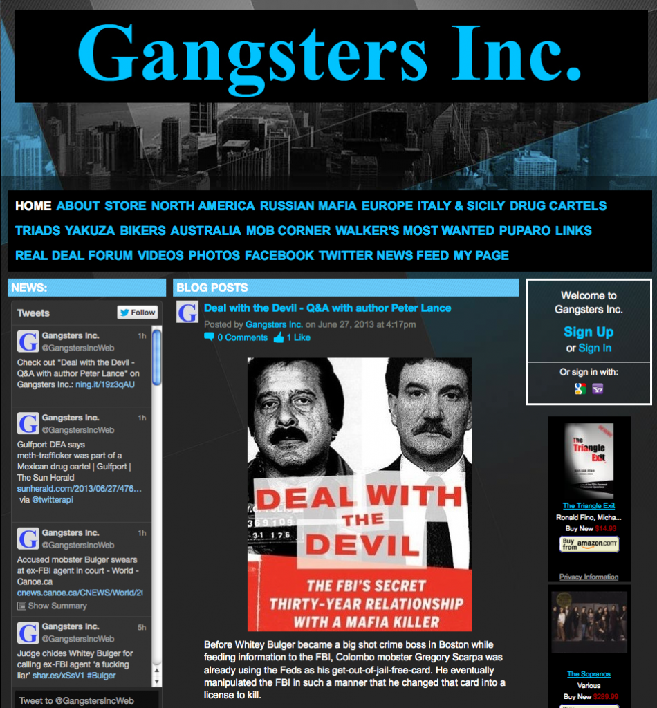 Gangsters Inc. Interview With Peter Lance on the making of DEAL WITH THE DEVIL | Peter Lance